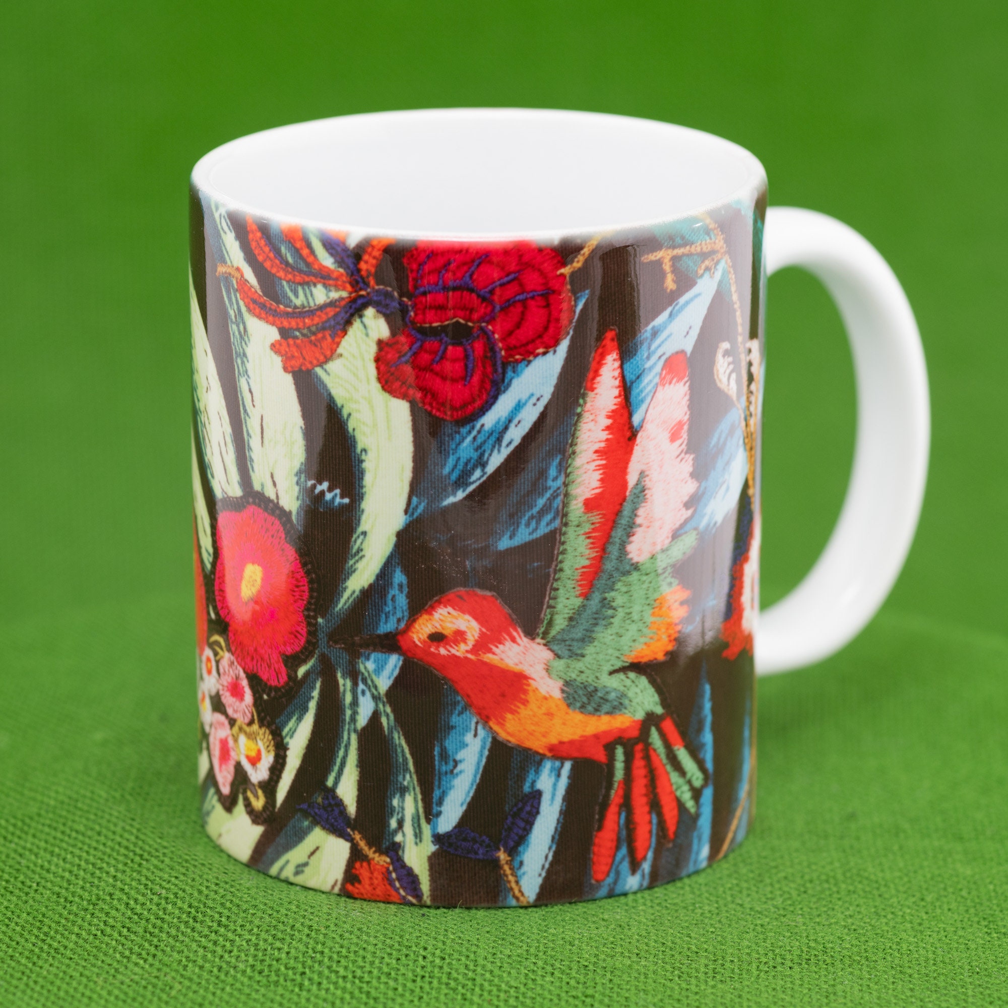 Floral Boho Mug "rainforest Dream", Vibrant Colourful Hippie Mug - Etsy UK