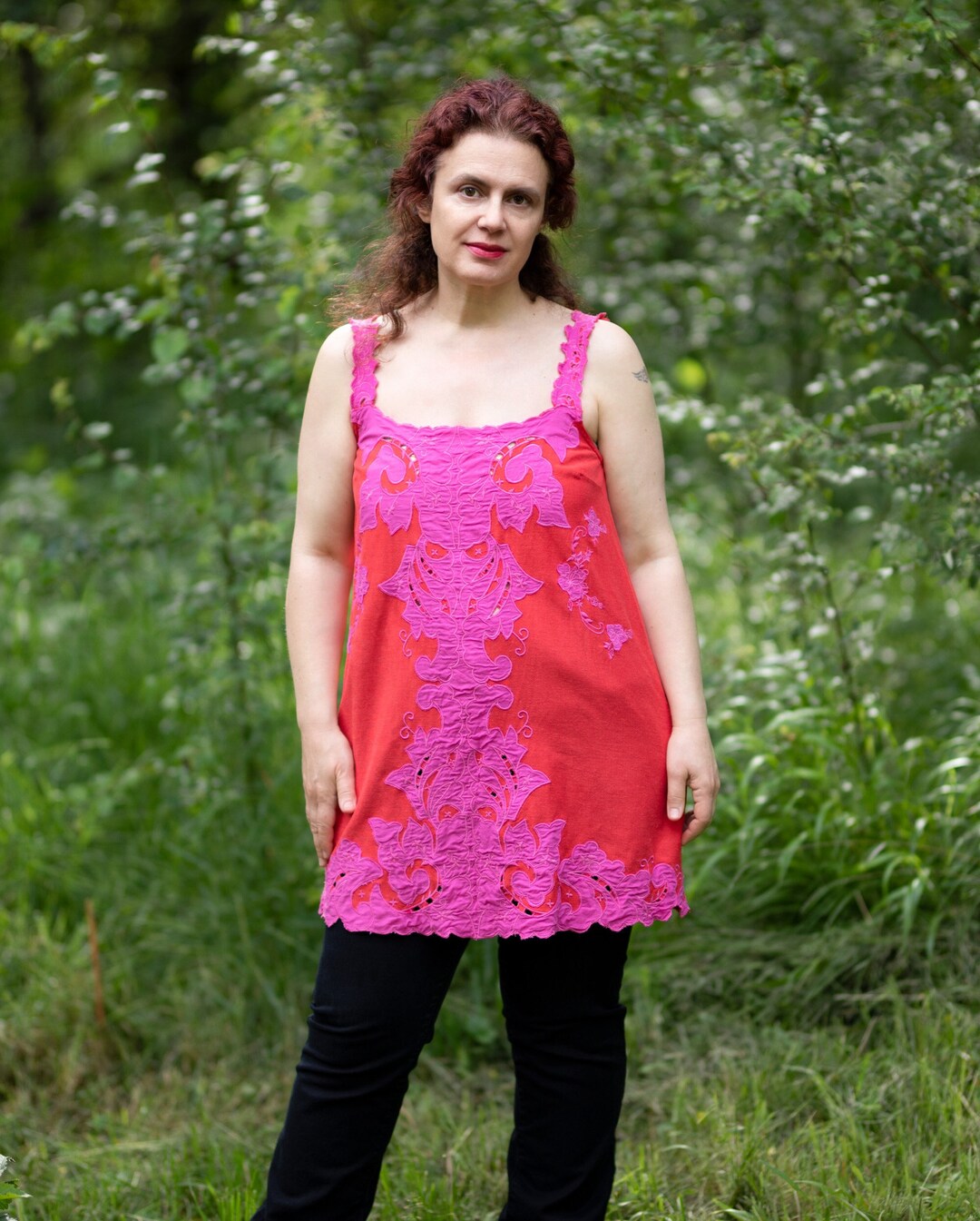 Mini Shift Dress, Cutwork Embroidery Tunic, Summer Festival Dress - Etsy