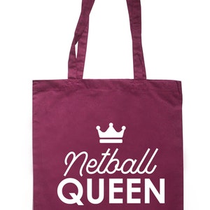 Netball Queen Tote Bag Long Handles TB2067 - Etsy