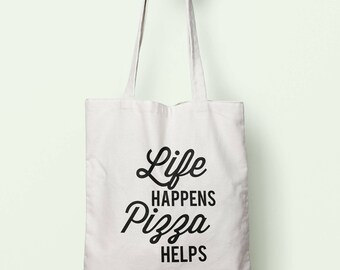 Pizza Forever Tote Bag Pizza Tote Bag Foodie Gifts Foodie - Etsy