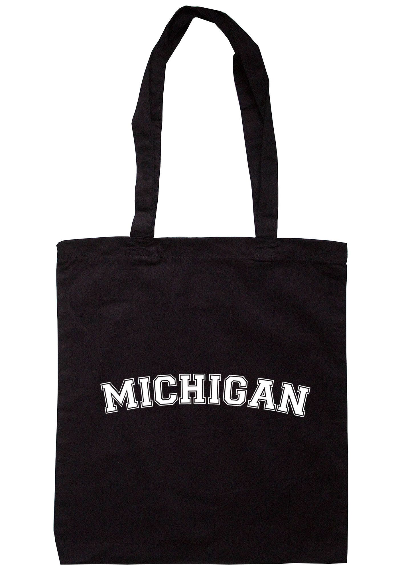 Michigan Tote Bag Long Handles TB0886 | Etsy
