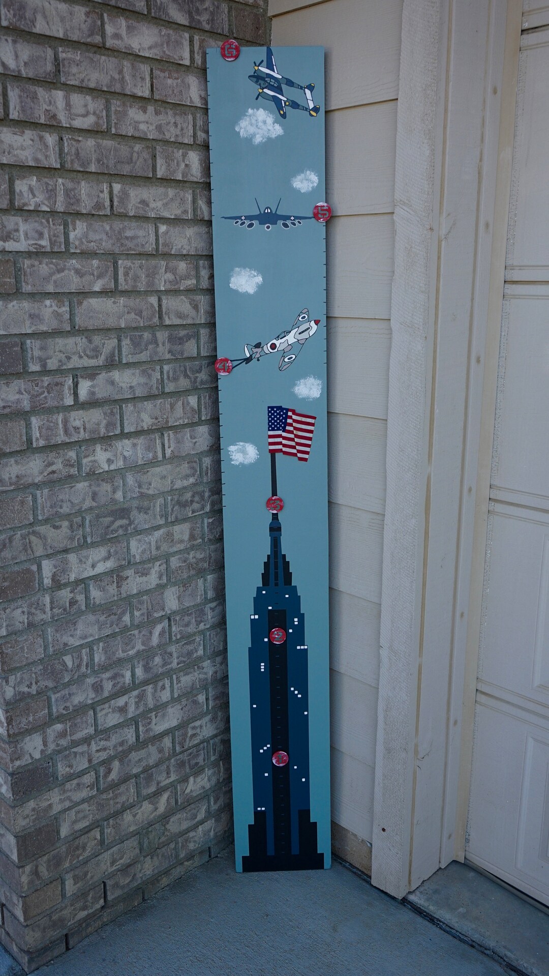 Airplane Growing Chart Ruler. - Etsy