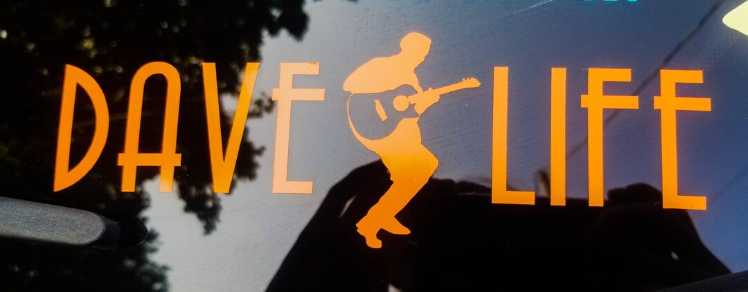 Dave Life Decal/ D M B Vinyl Decal/dave Matthews Inspired Decals/ D M B ...