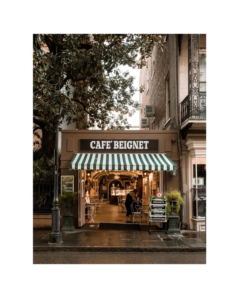 Print French Quarter Cafe Beignet New Orleans - Etsy