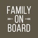 Family on Board - Vinyl on Decal Paper – Car Stickers - Etsy
