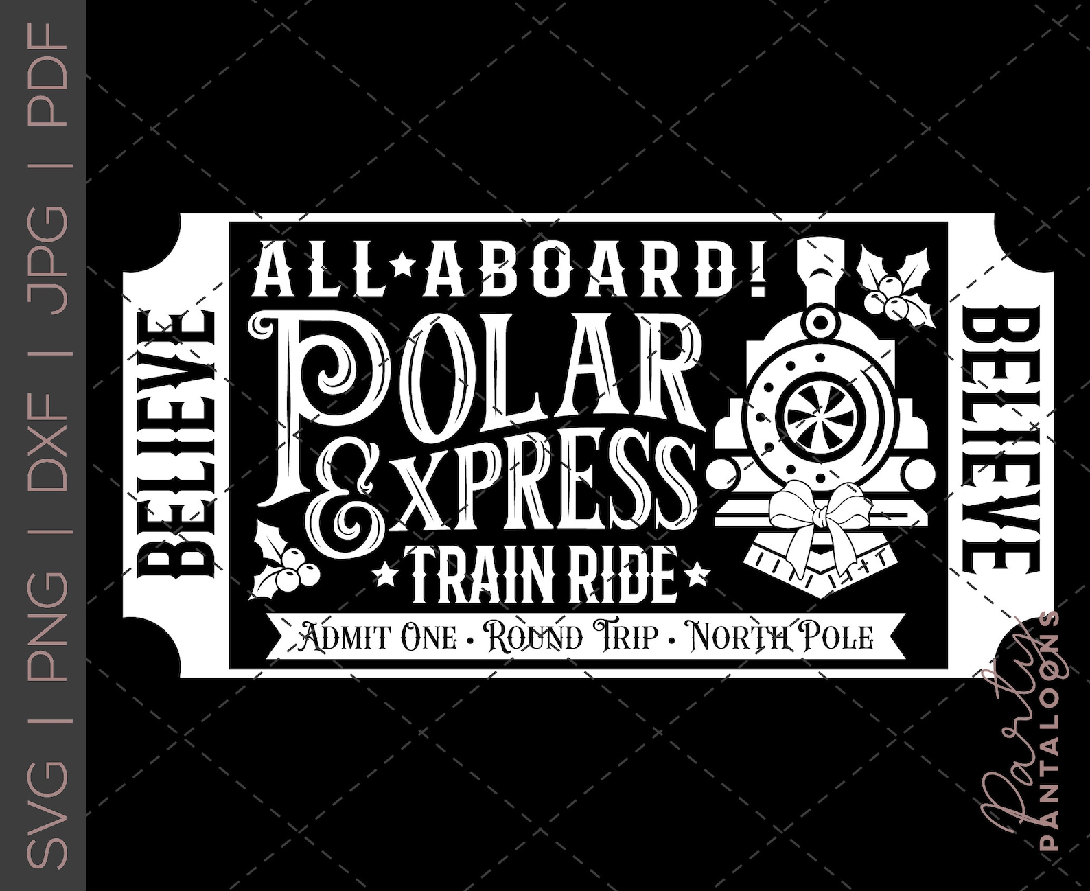 Polar Express Svg Christmas Svg Polar Express Believe Svg - Etsy