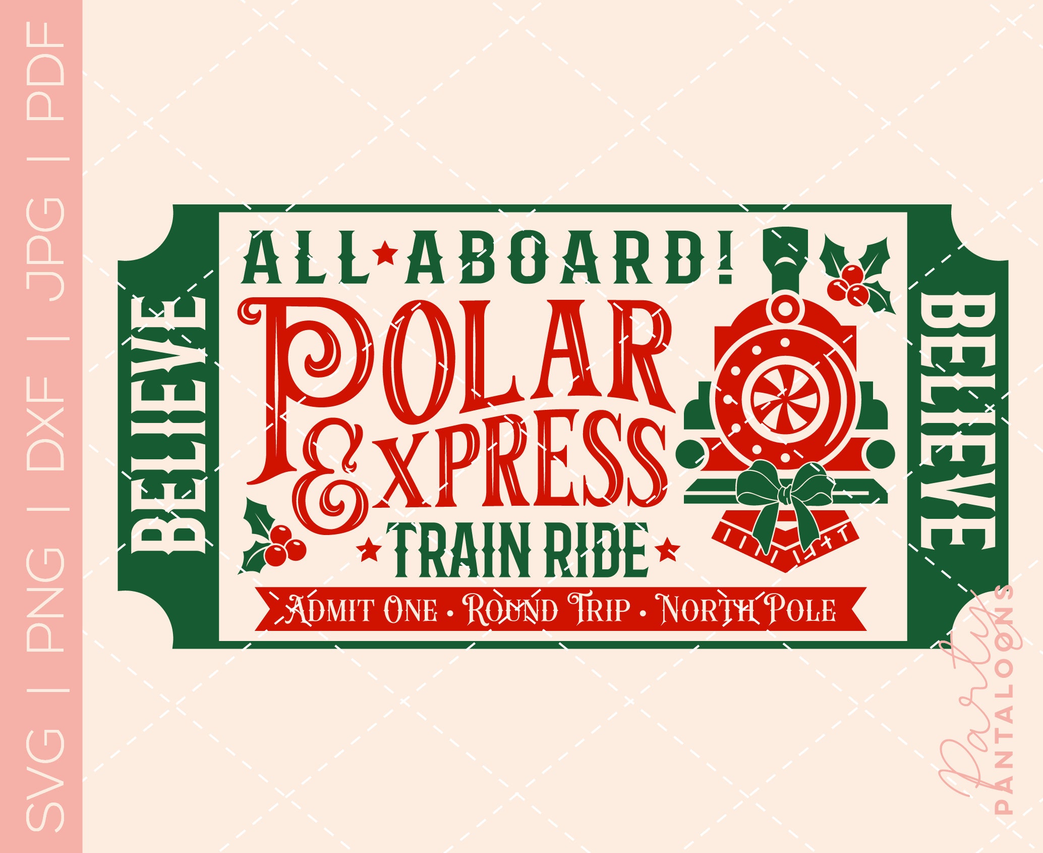 Polar Express Svg Christmas Svg Polar Express Believe Svg - Etsy