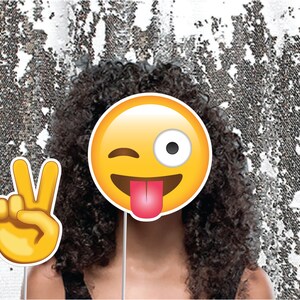 Emoji Photo Booth Props, Instant Download, Emoji Themed Birthday Party ...