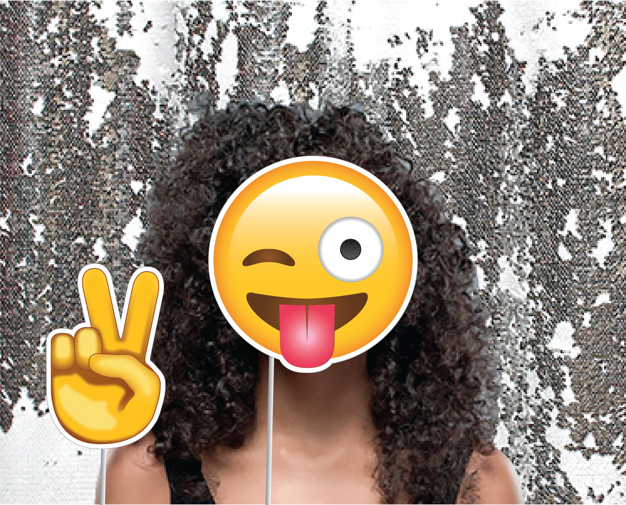 Emoji Photo Booth Props Instant Download Emoji Themed - Etsy Canada