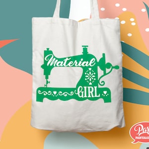 Material Girl SVG. Old Singer Sewing Machine SVG for Home and Work Room ...