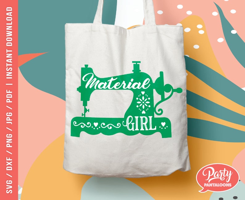 Material Girl SVG. Old Singer Sewing Machine SVG for Home and Work Room ...