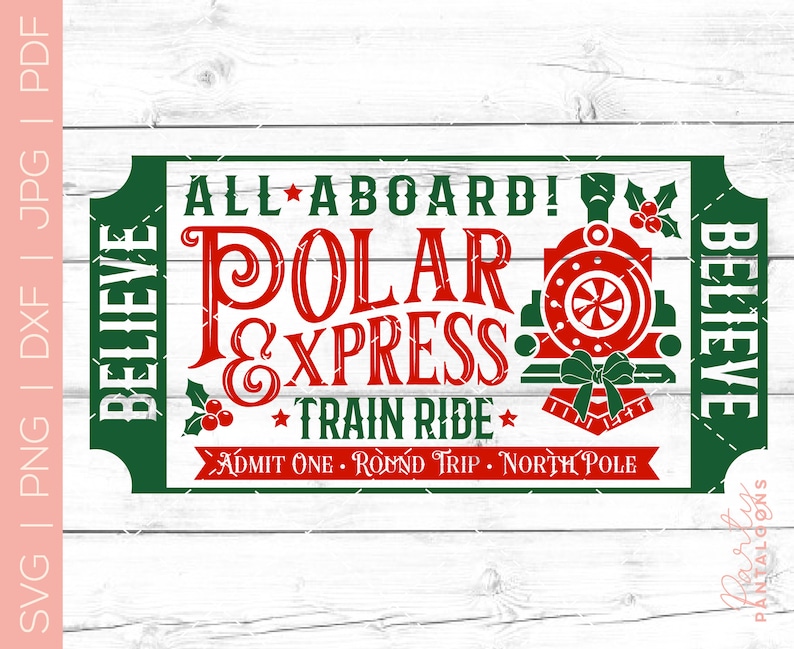 Polar Express Svg Christmas Svg Polar Express Believe Svg - Etsy