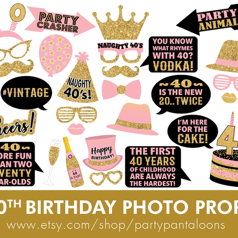 1940s Party Photo Props - Etsy