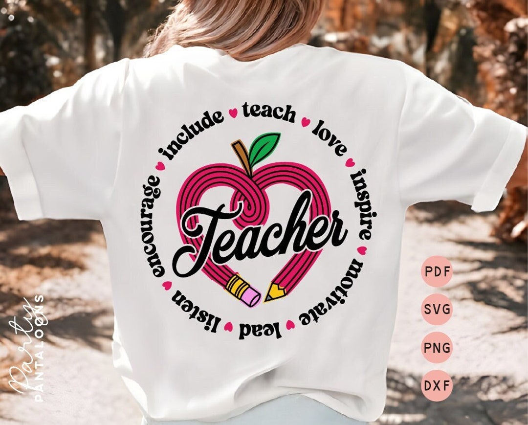 Apple Pencil, Pencil Svg, Apple Svg, Teacher Apple Svg, Back to School ...