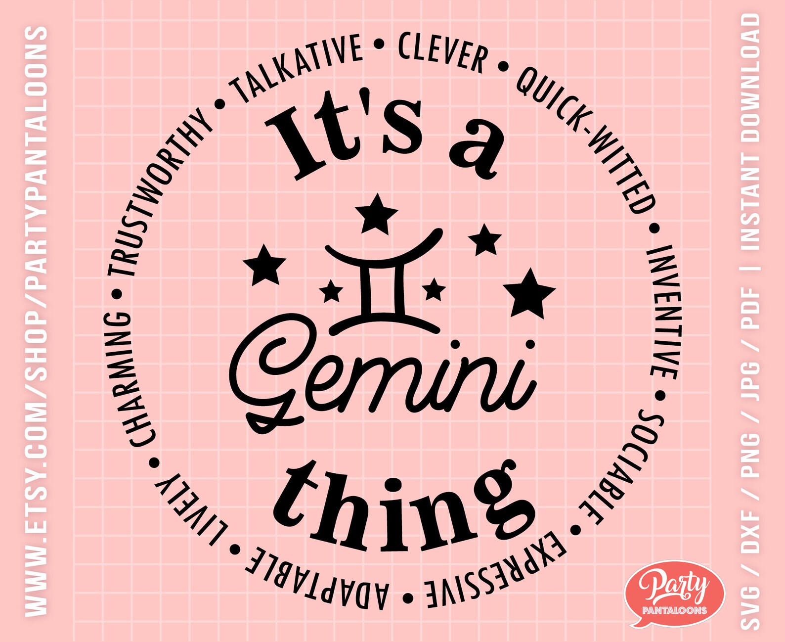Gemini Zodiac Sign SVG. Gemini Svg Gemini Horoscope Gemini | Etsy