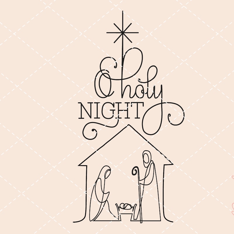 Nativity Line Art - Etsy