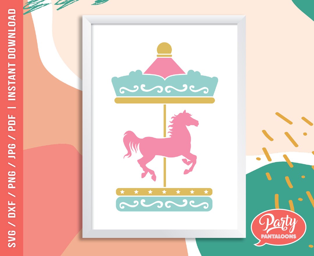 Horse SVG Carousel Svg Horse Png Unicorn Svg Little Girl - Etsy