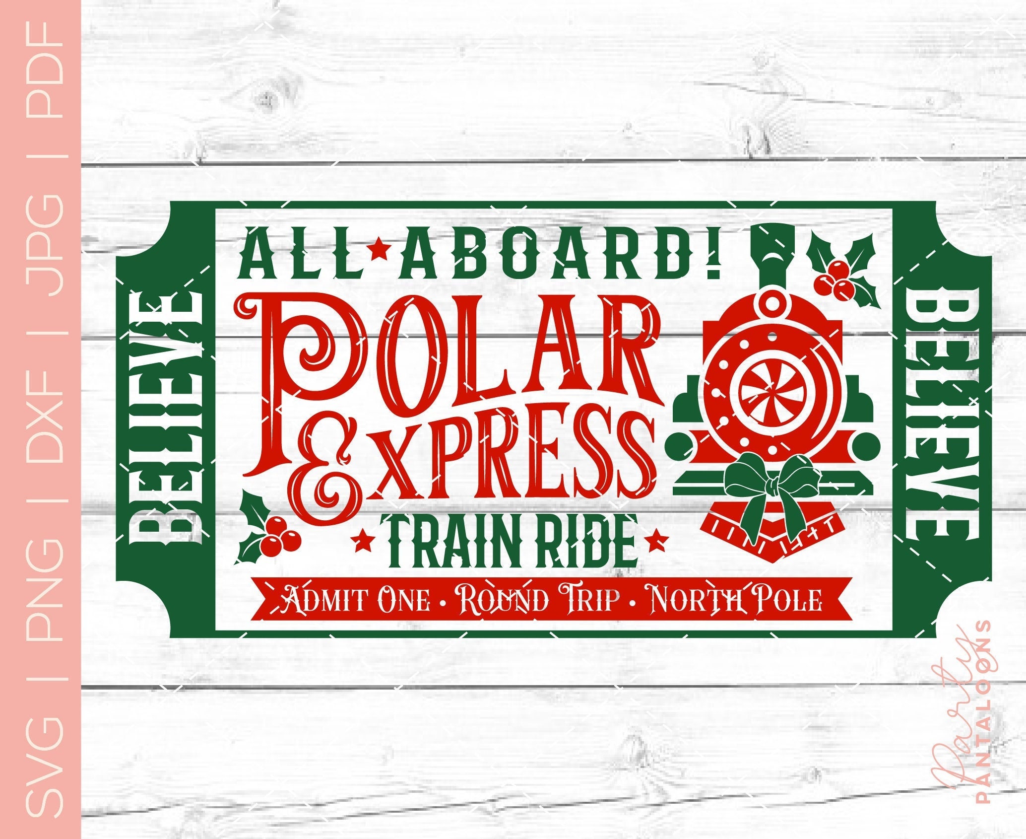 Clipart Biglietto Polar Express Polar Express Clipart, Treno Di Natale