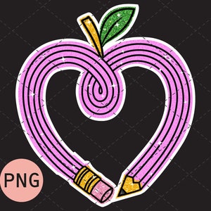 Apple Pencil PNG With Faux Glitter Background, Teacher Png, Apple ...