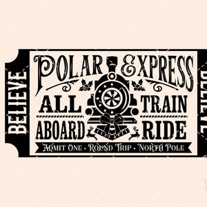 Polar Express Svg, Christmas Svg, Polar Express, Believe Svg, Train Svg ...