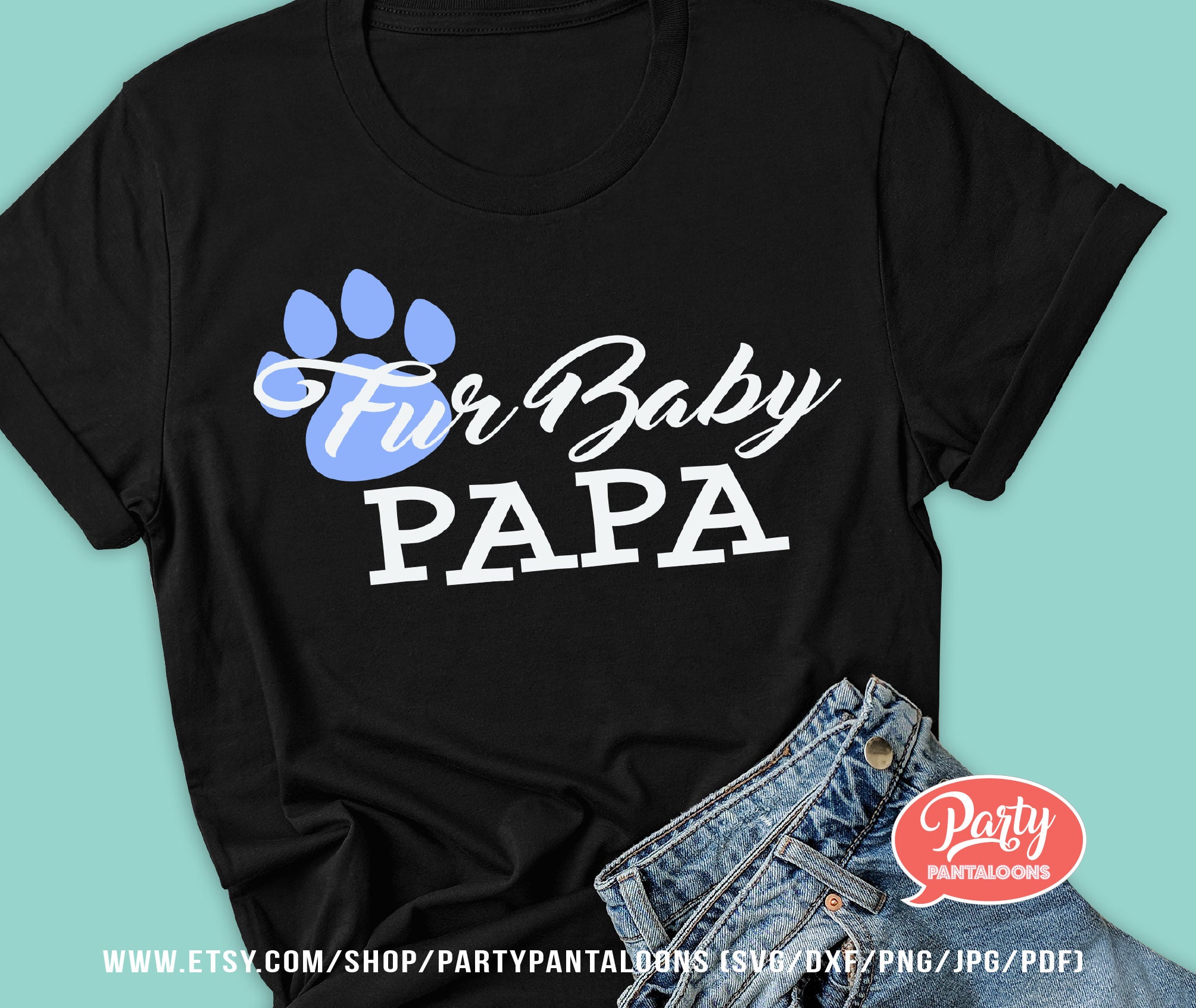 Fur Baby Papa. Pet design for Dxf sublimation cricut | Etsy