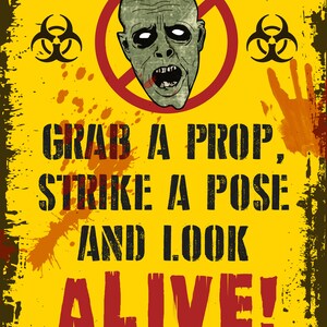Printable Zombie Apocalypse Photo Booth Sign - Etsy