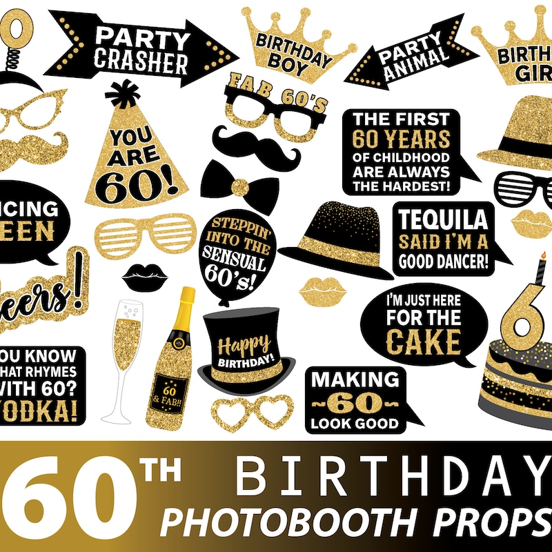 60th Birthday Printable - Etsy