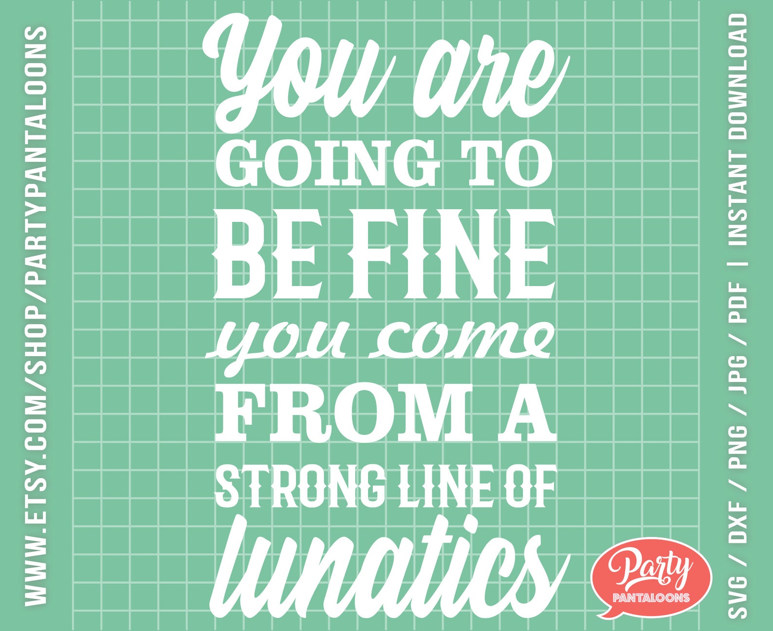 You are going to be fine SVG. Funny motivational poster SVG. | Etsy