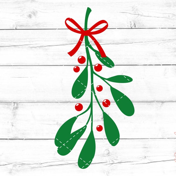 Mistletoe Svg - Etsy
