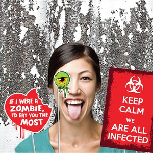 Printable Zombie Apocalypse Photo Booth Props. Quick and Easy DIY Photo ...