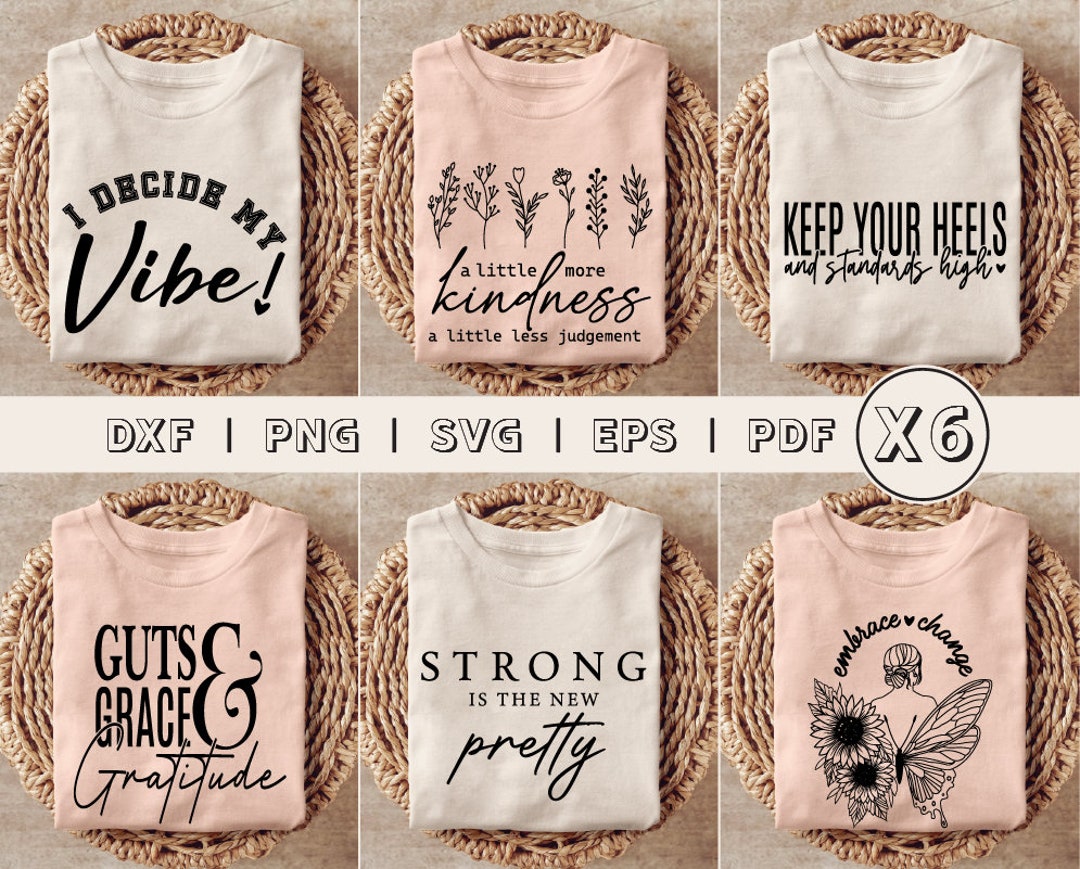 Self Love Svg Bundle, Inspirational Svg, Encouraging Svg, Good Vibes ...