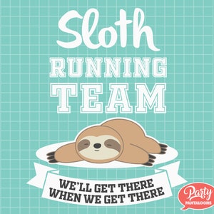 Sloth Running Team SVG Sloth Svg Sloth Png Animal Svg - Etsy