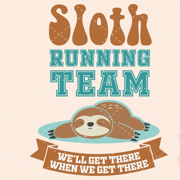 Sloth Running Team - Etsy