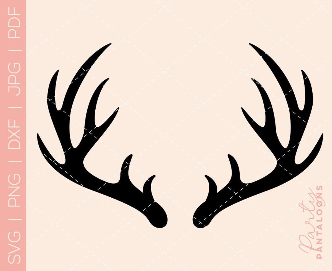 Deer Antlers SVG, Deer Antlers Svg, Reindeer Svg, Outdoor Svg, Hunting ...