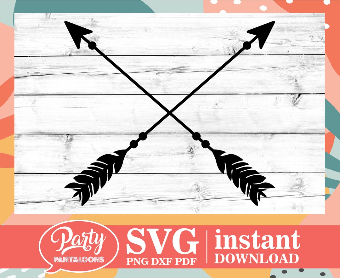 Flechas cruzadas boho SVG / Svg Dxf Png Pdf - Etsy España
