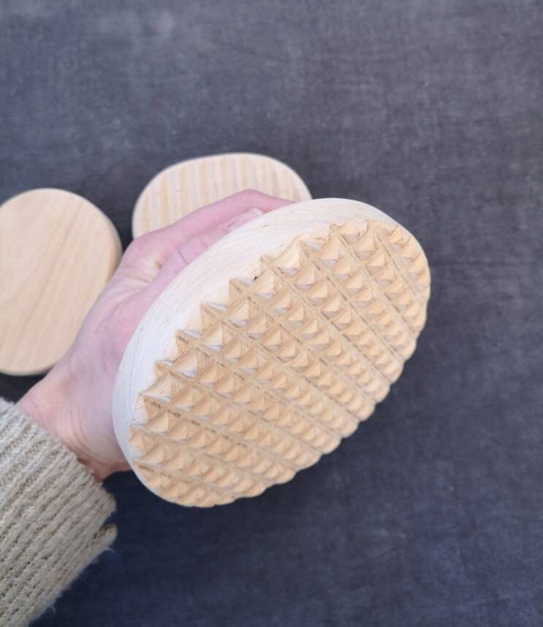 Round Wooden Felting Tool, Tool for Felting, Felting Supply, Mini ...