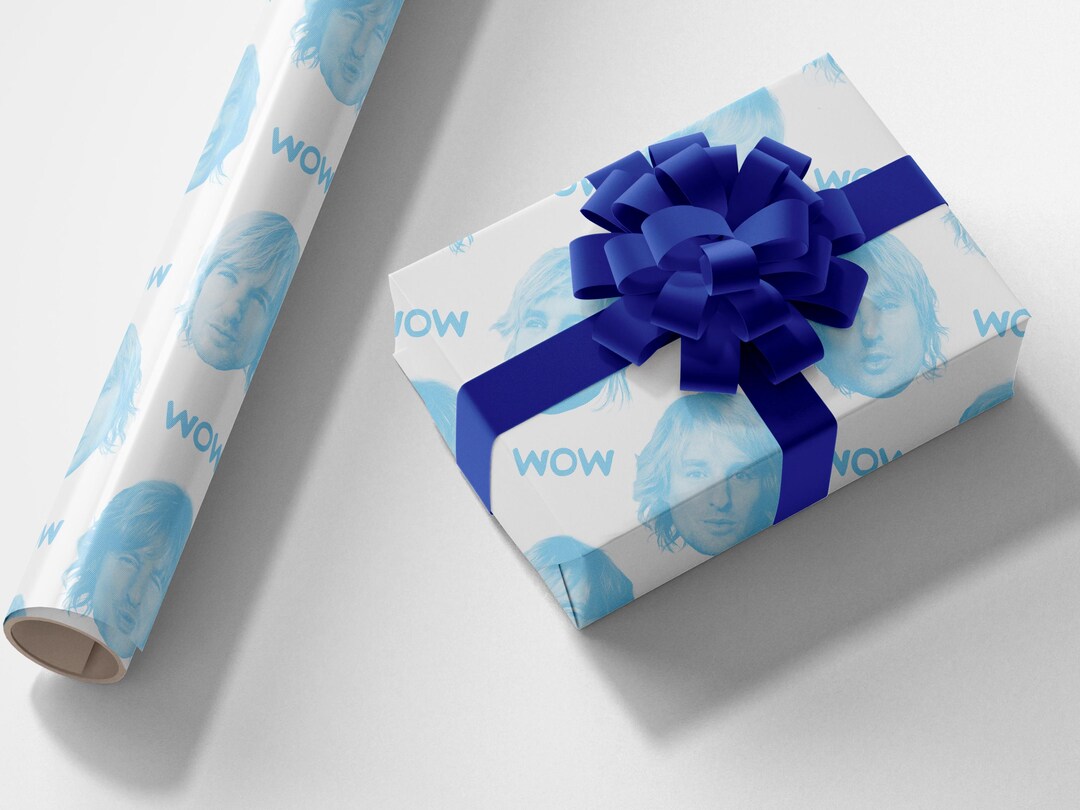 Owen Wilson Wow Wrapping Paper, Funny Movie Meme Gift Wrap - Etsy