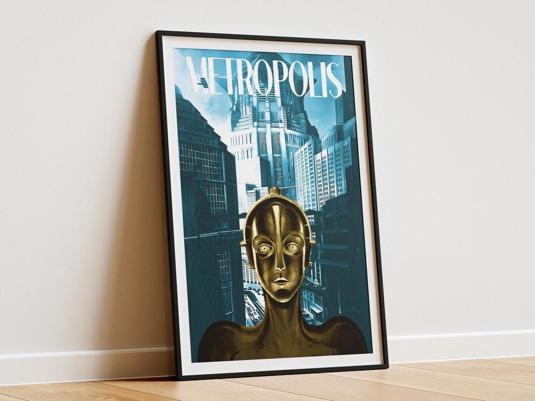 Metropolis Movie Poster: 1927 Art Deco German Expressionist Film Print ...