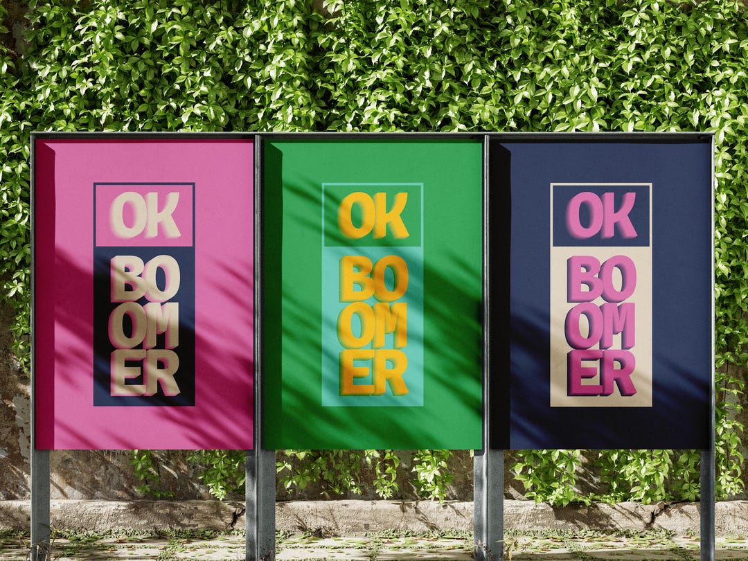 OK Boomer Pop Art Print: Gen Z Meme Poster - Etsy UK