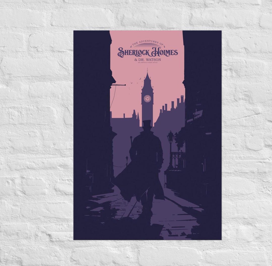 The Adventures of Sherlock Holmes Poster, Book Poster, Sherlock Posters ...
