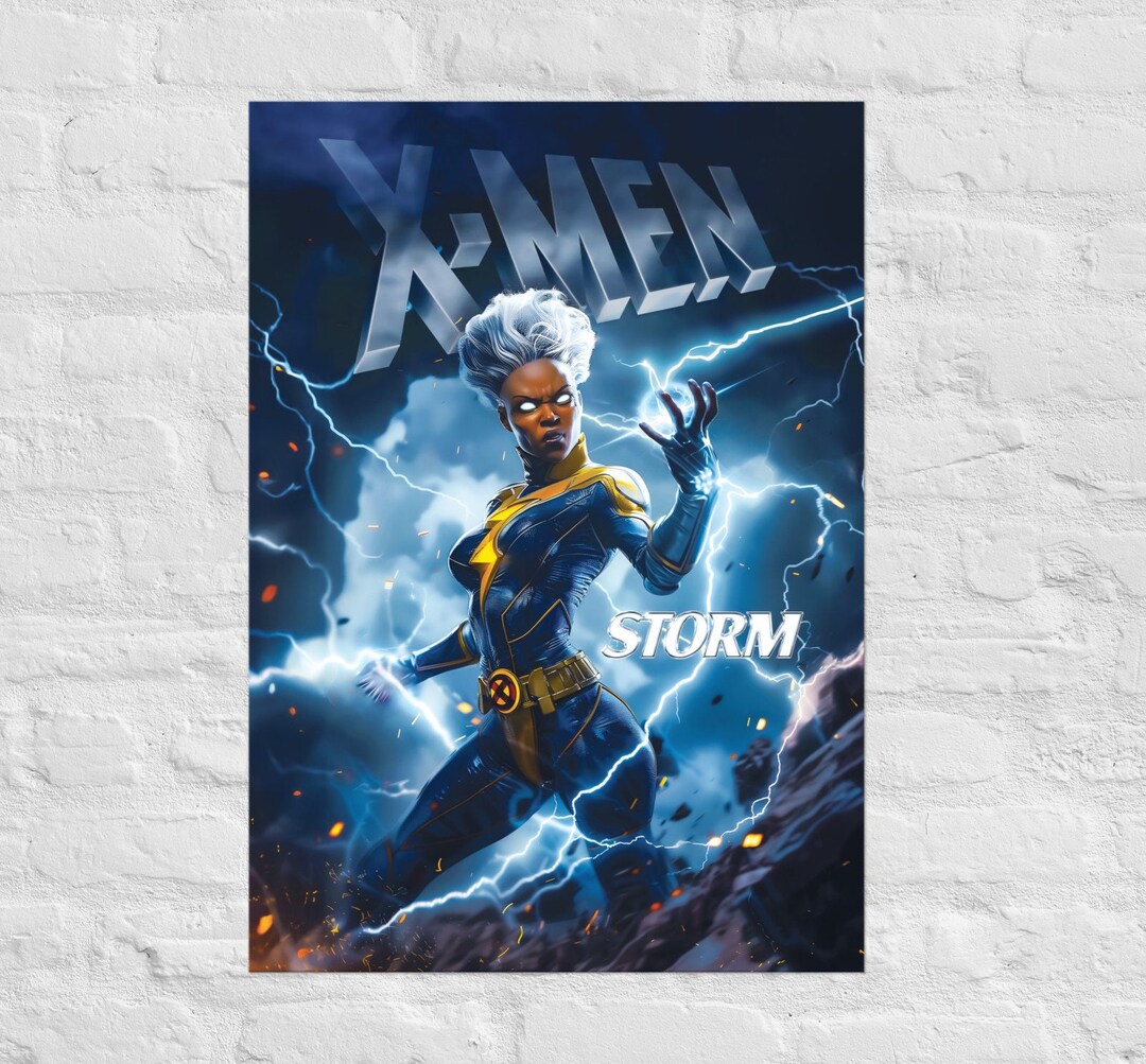 Storm X-men Poster, Marvel X-men Wall Art, Gifts for Him, Storm Wall ...