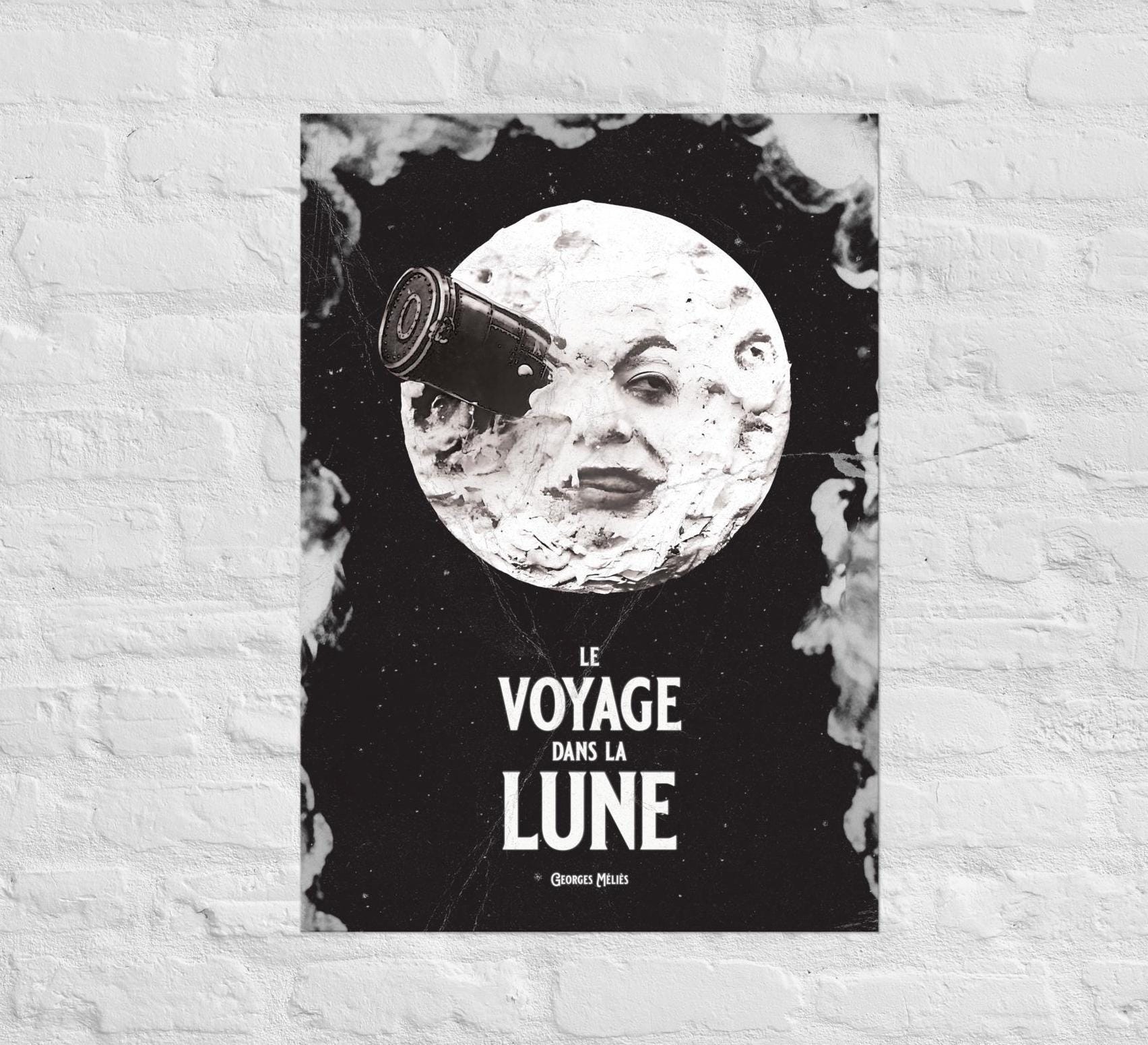 Le Voyage Dans La Lune Movie Poster, A Trip to the Moon 1902 Vintage ...