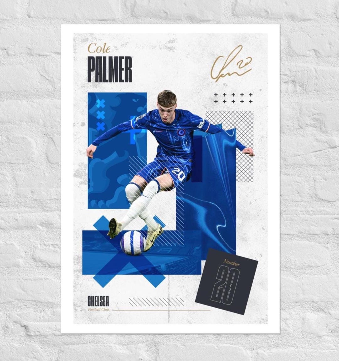 Cole Palmer Poster, Cole Palmer Chelsea Poster, Cole Palmer Print ...