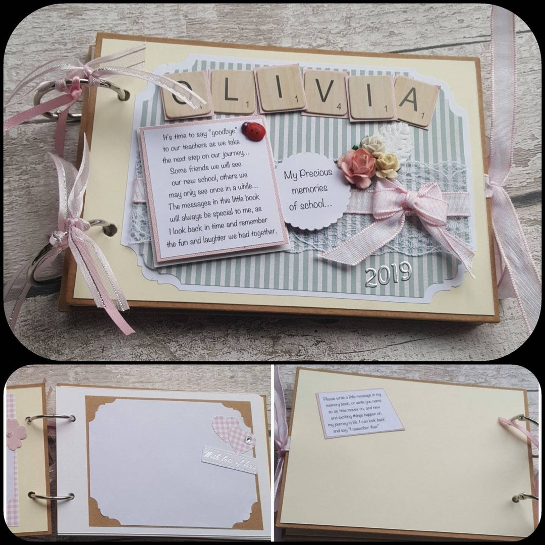 School Leavers 2025 Girls Autograph Book, Prom Memory Book ...