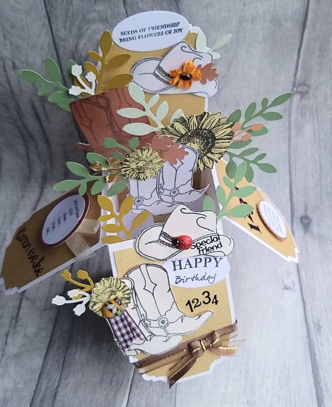 Line Dancing Birthday Card, Personalised Line Dancing Card, Dancing ...