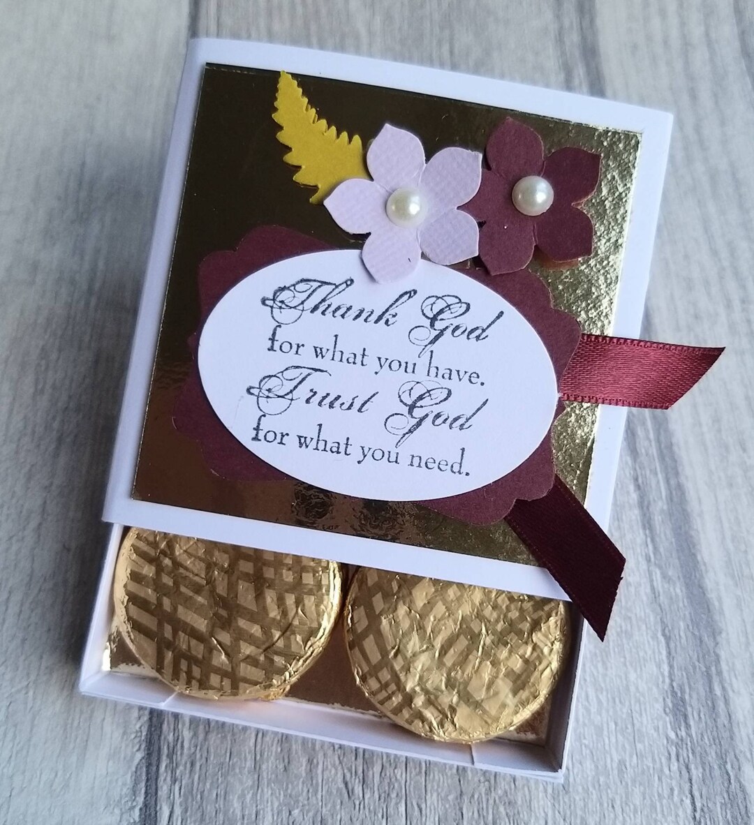 Christian Gift Chocolates in a Hand Crafted Box, Thanking God for What ...