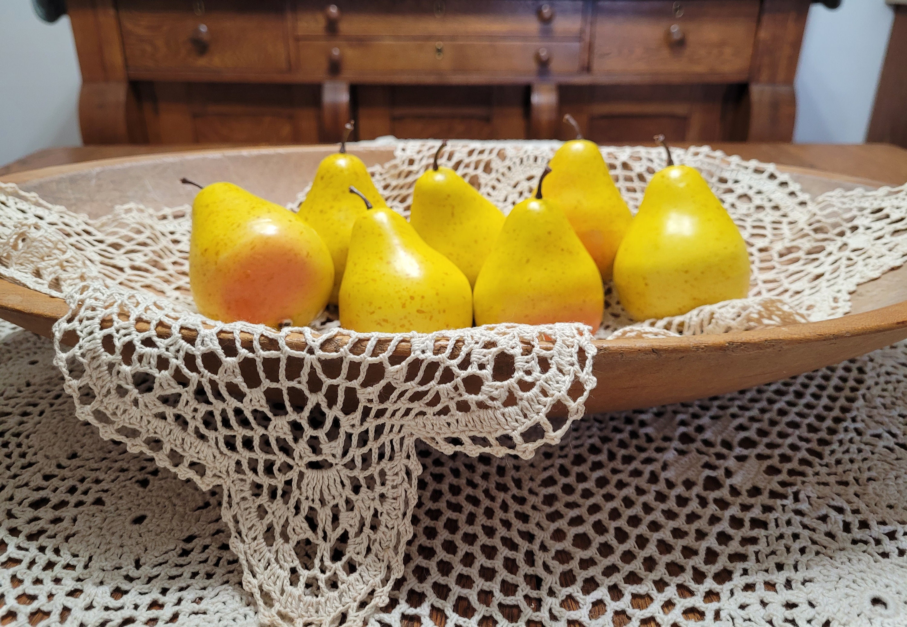 Set of 7 Faux Artificial Pears Fake Home Staging, Theater Movie Props ...