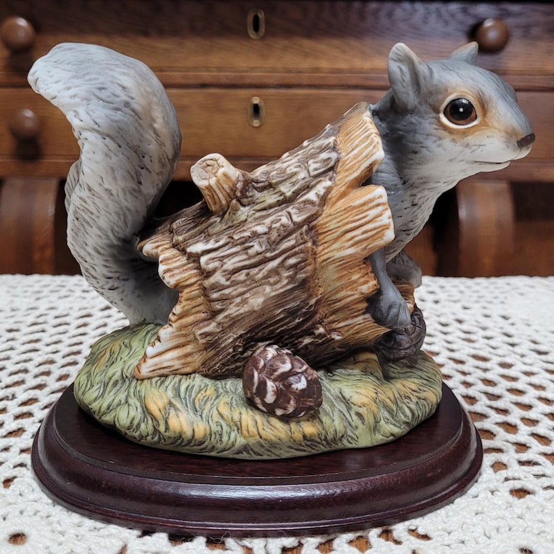 Squirrel in Log - Etsy