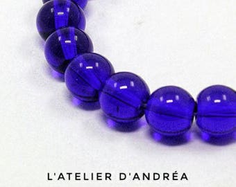 Indigo Blue Glass - Etsy