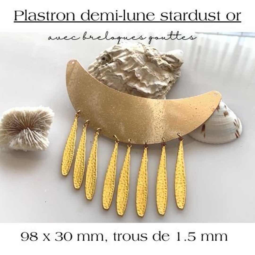 Gold STARDUST Breastplate With Drop Tassels, 98 X 30-72 Mm, 1.5 Mm ...